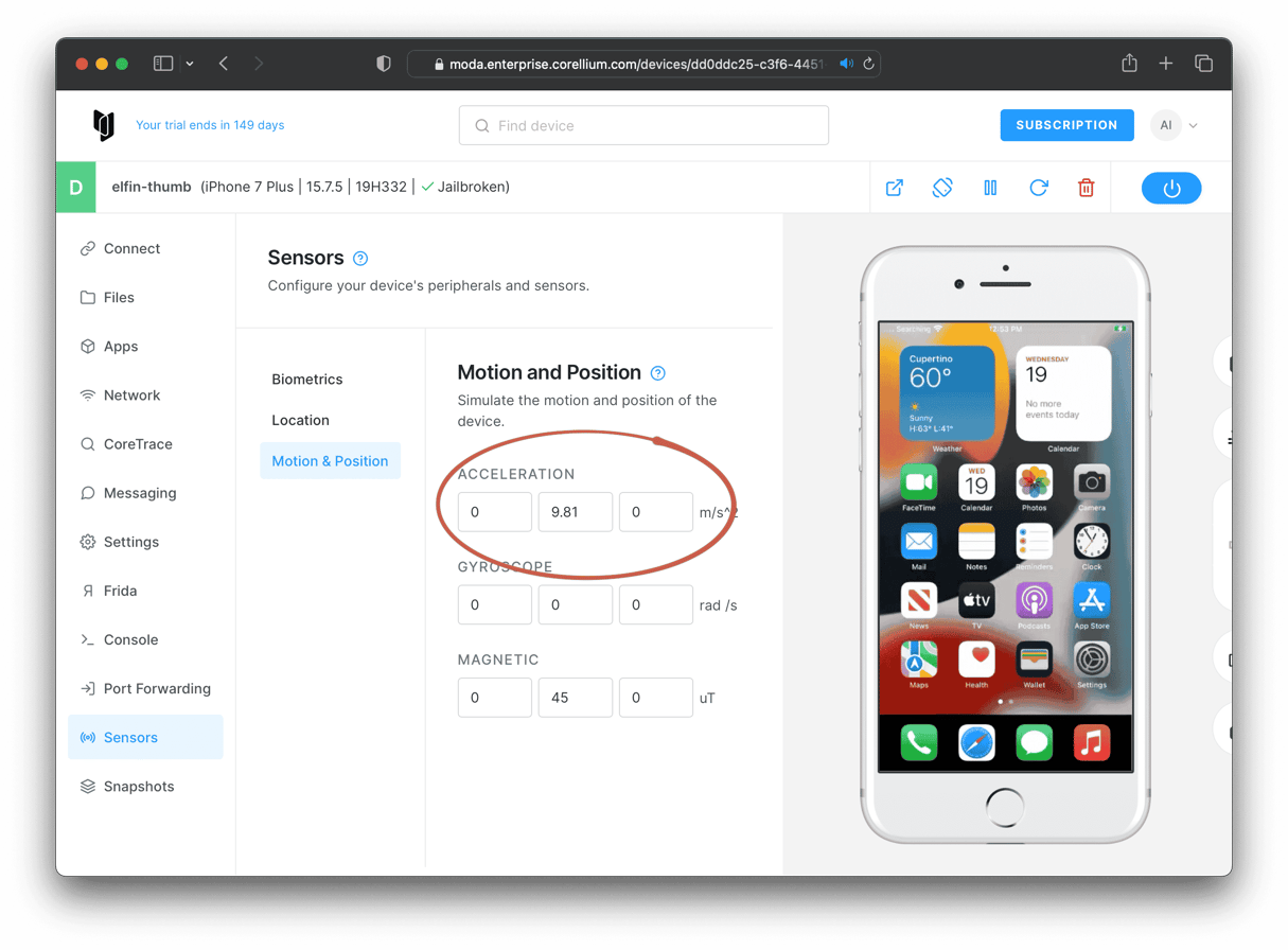 Corellium Virtual Hardware